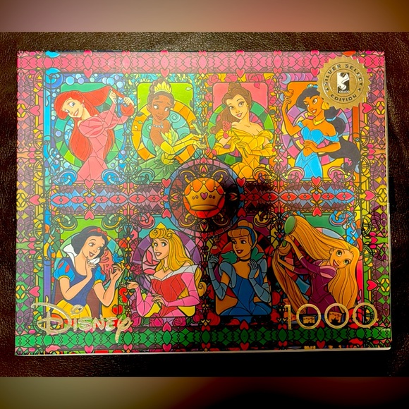 Disney | Games | Disney Princess Stained Glass Art Puzzle 00 Piece ...